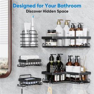 Bath | Corner Shower Caddy 3 Pack Rustproof Stainless Steel Bathroom ...